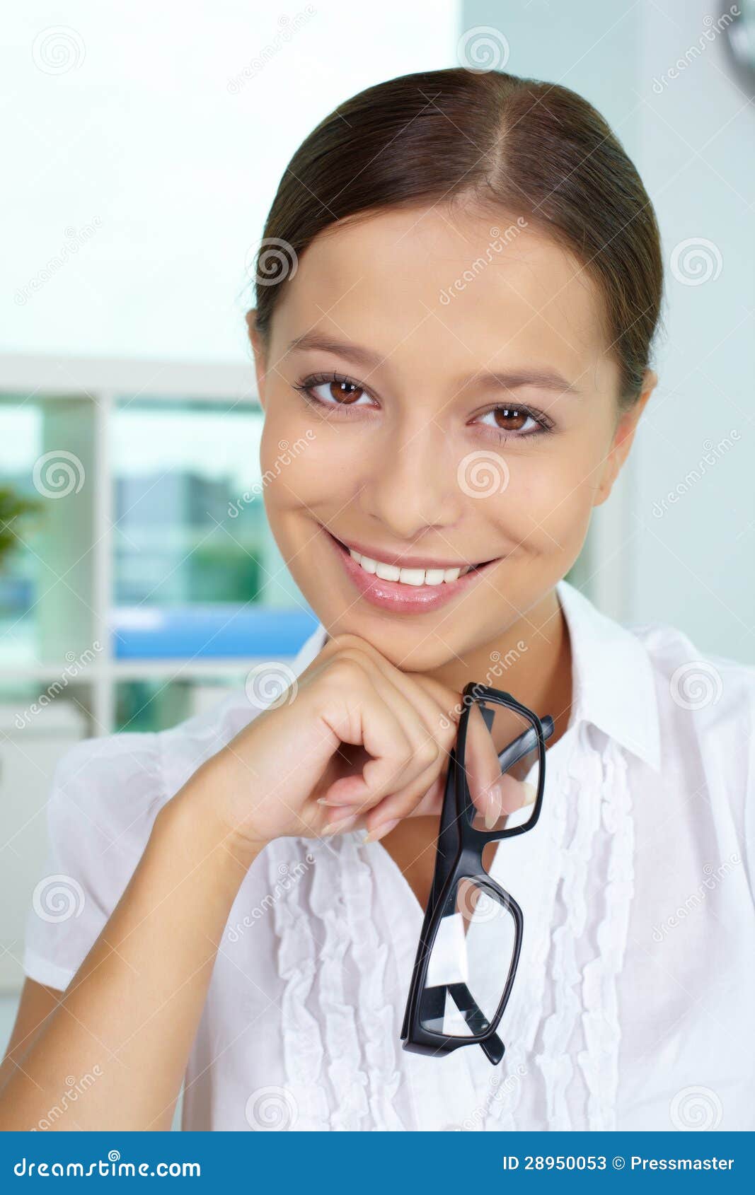 Secretaria feliz imagen de archivo. Imagen de cara, atractivo - 28950053