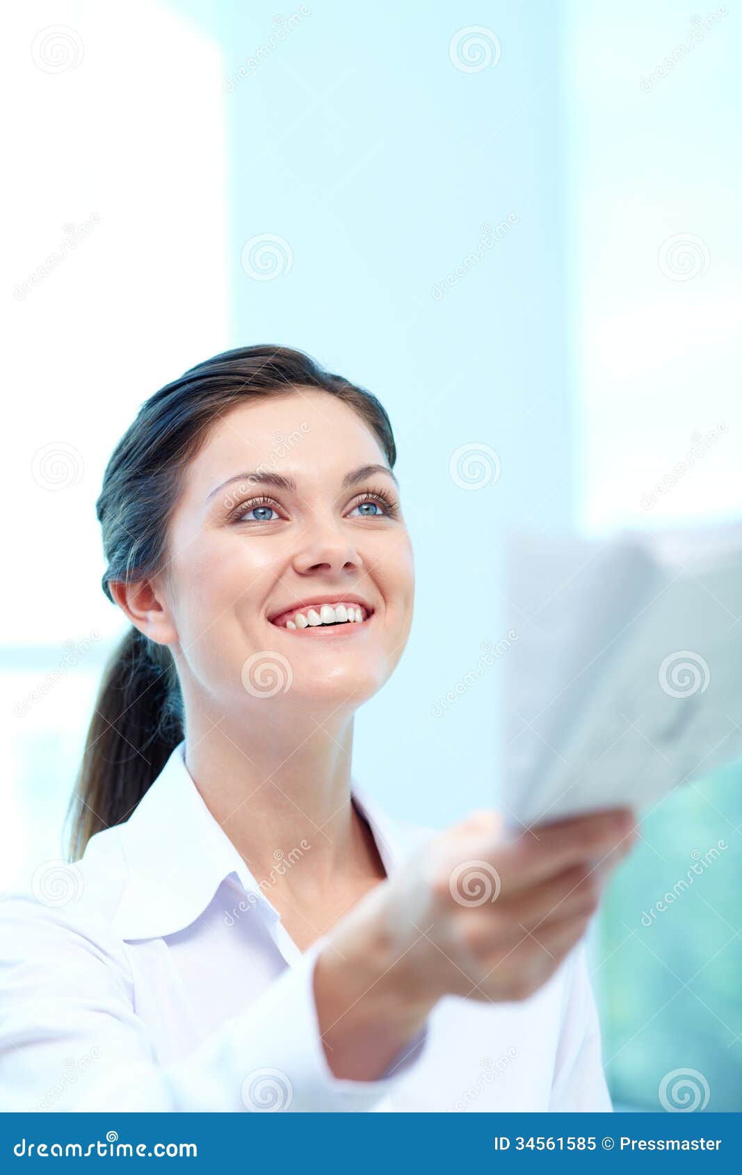 Secretaria feliz imagen de archivo. Imagen de gente, persona - 34561585