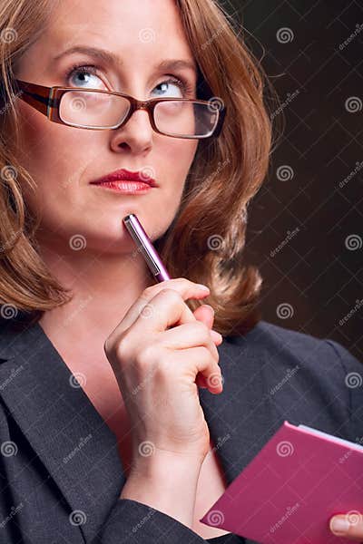 Secretary stock photo. Image of taking, thinking, person - 10090354