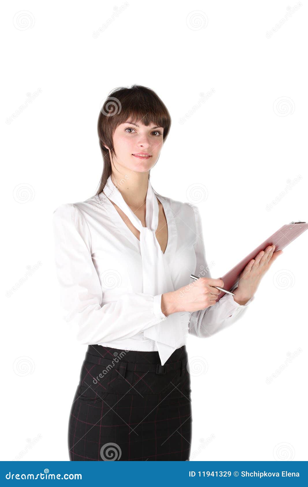 Secretary stock image. Image of tablet, business, brunette - 11941329