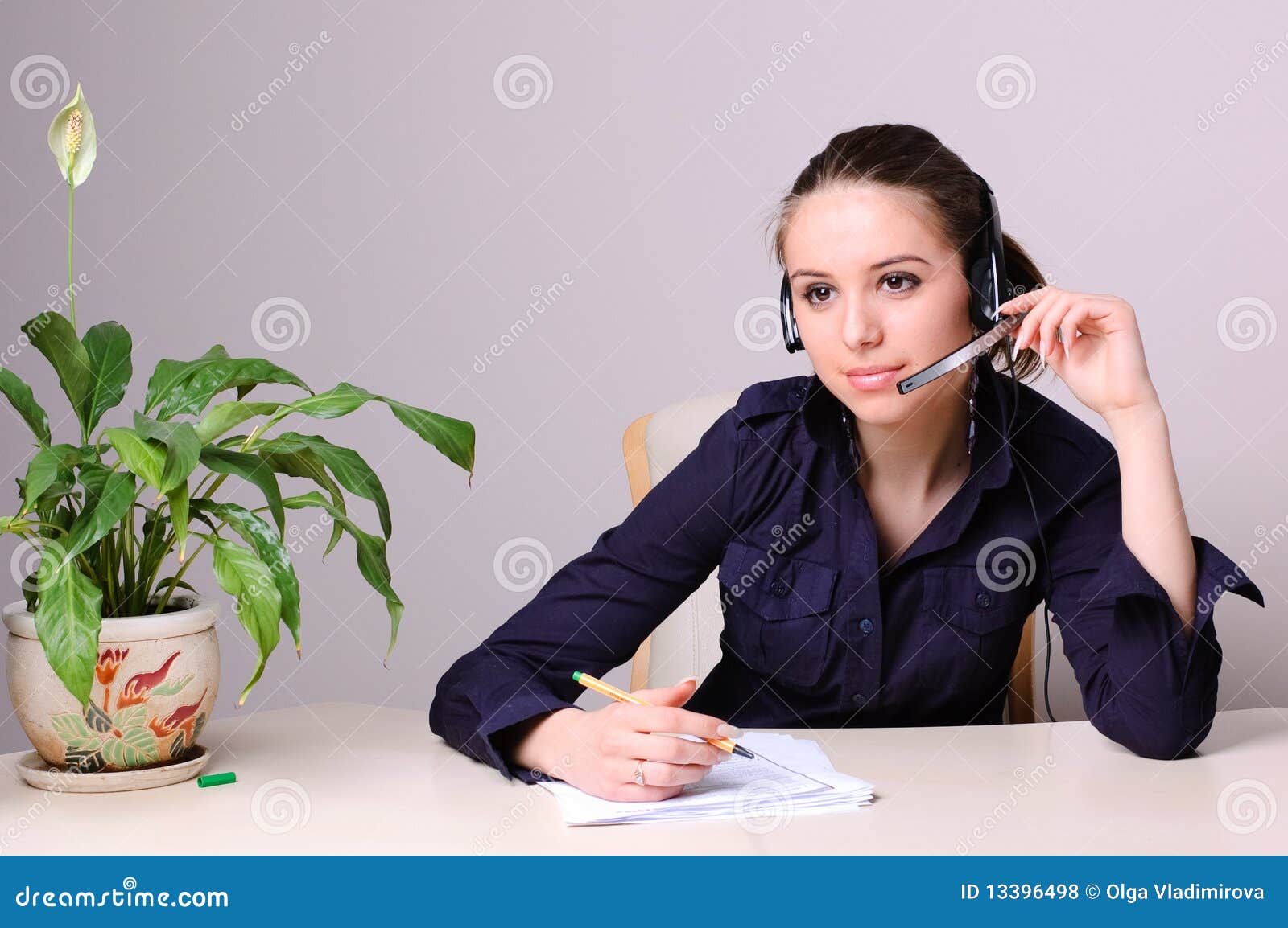 Secretary stock photo. Image of phone, people, beautiful - 13396498