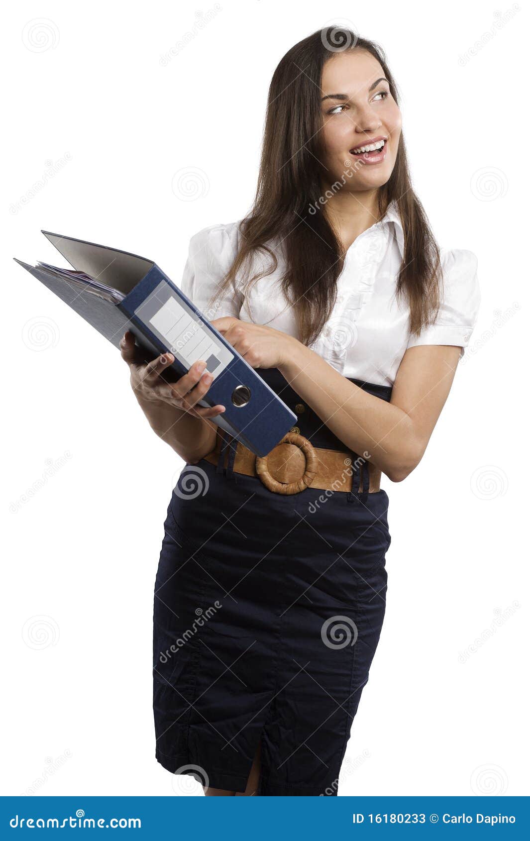 The secretary stock image. Image of looking, model, business - 16180233