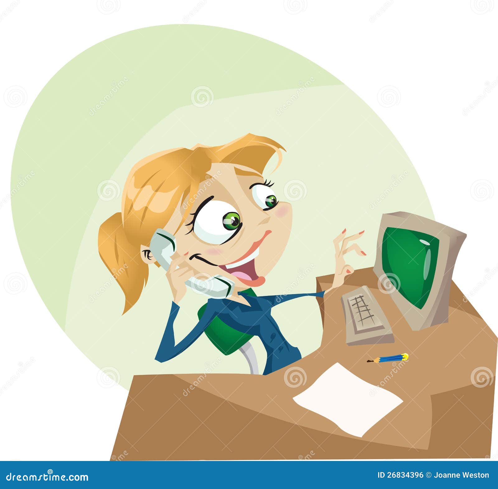 Secretary Cartoon Vector | CartoonDealer.com #34455047