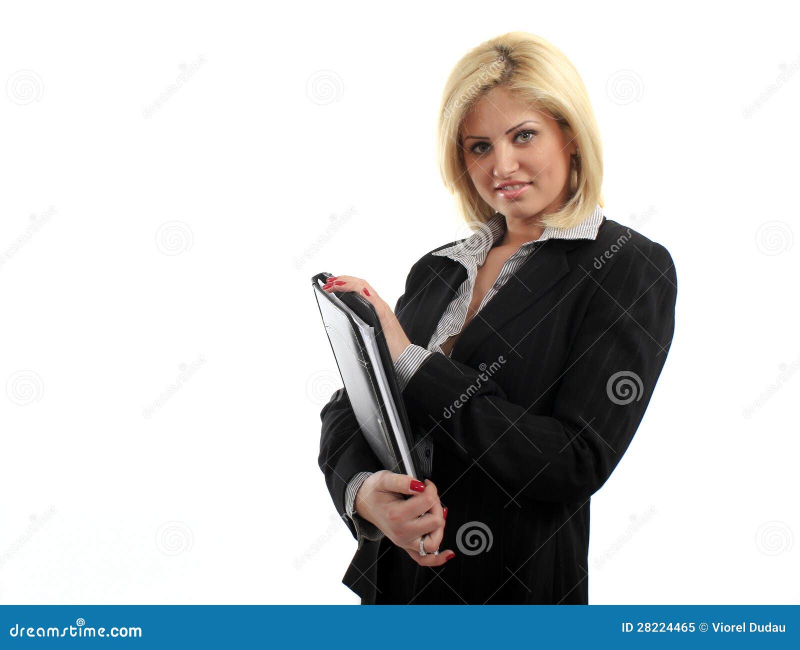Secretary stock image. Image of folder, white, outfit - 28224465