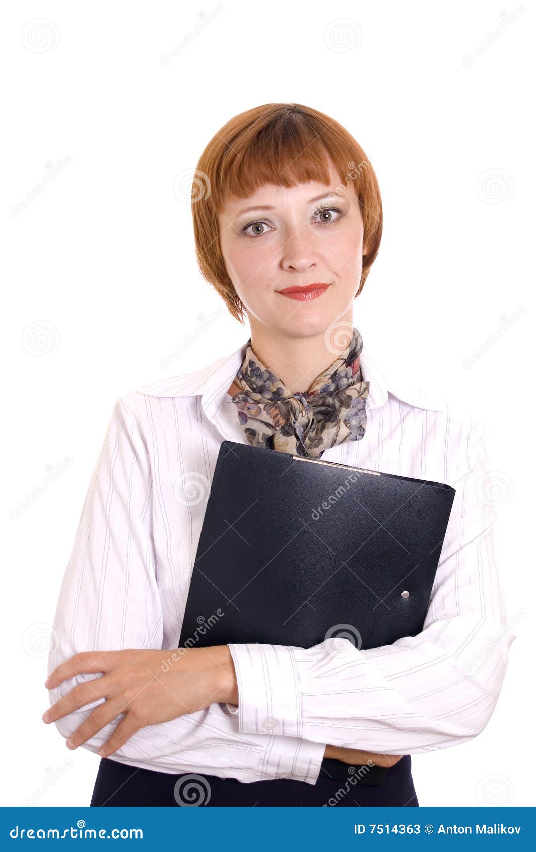 Secretary stock image. Image of hands, beautiful, folder - 7514363