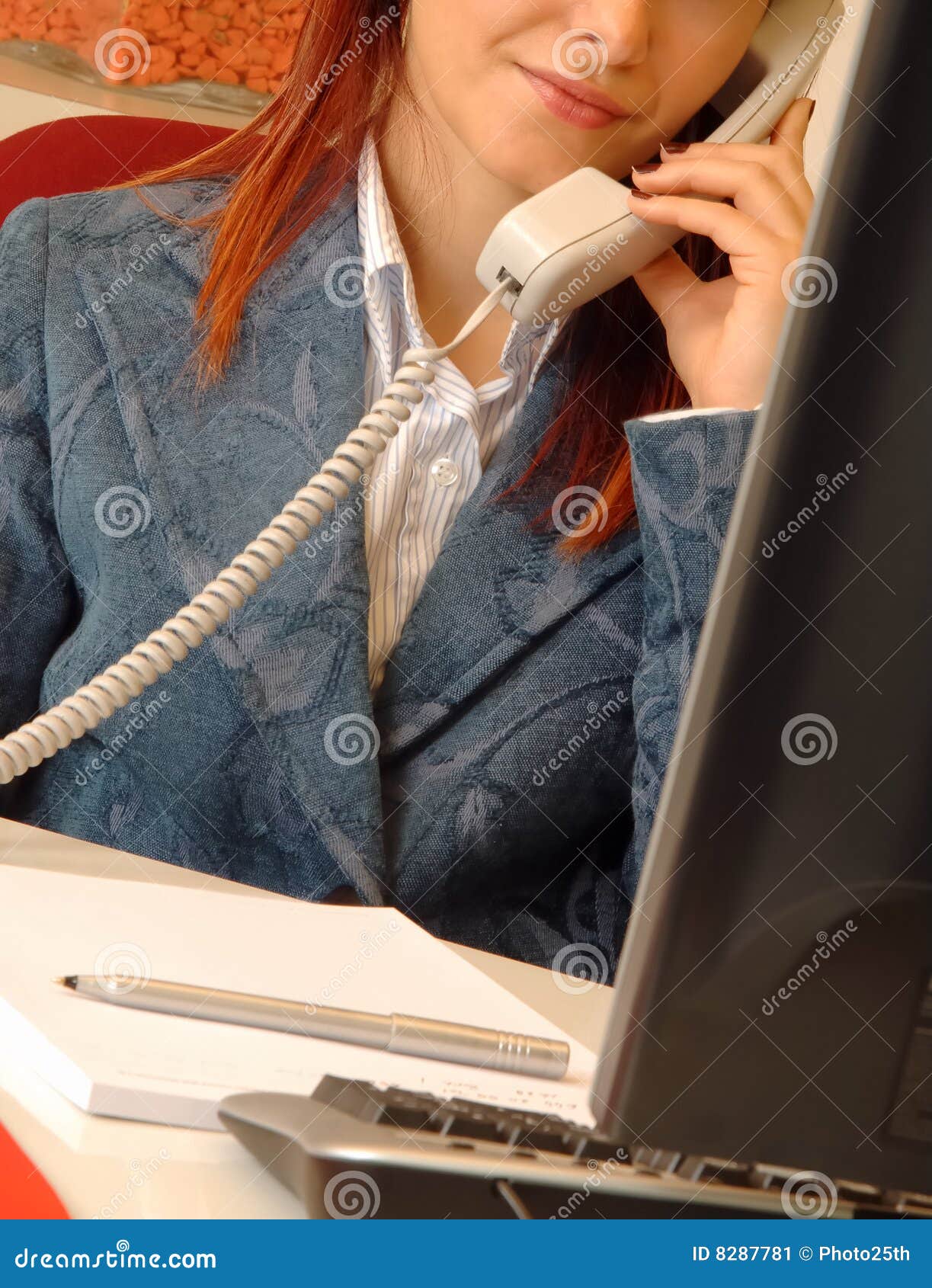 Secretary stock image. Image of telephone, business, secretary - 8287781