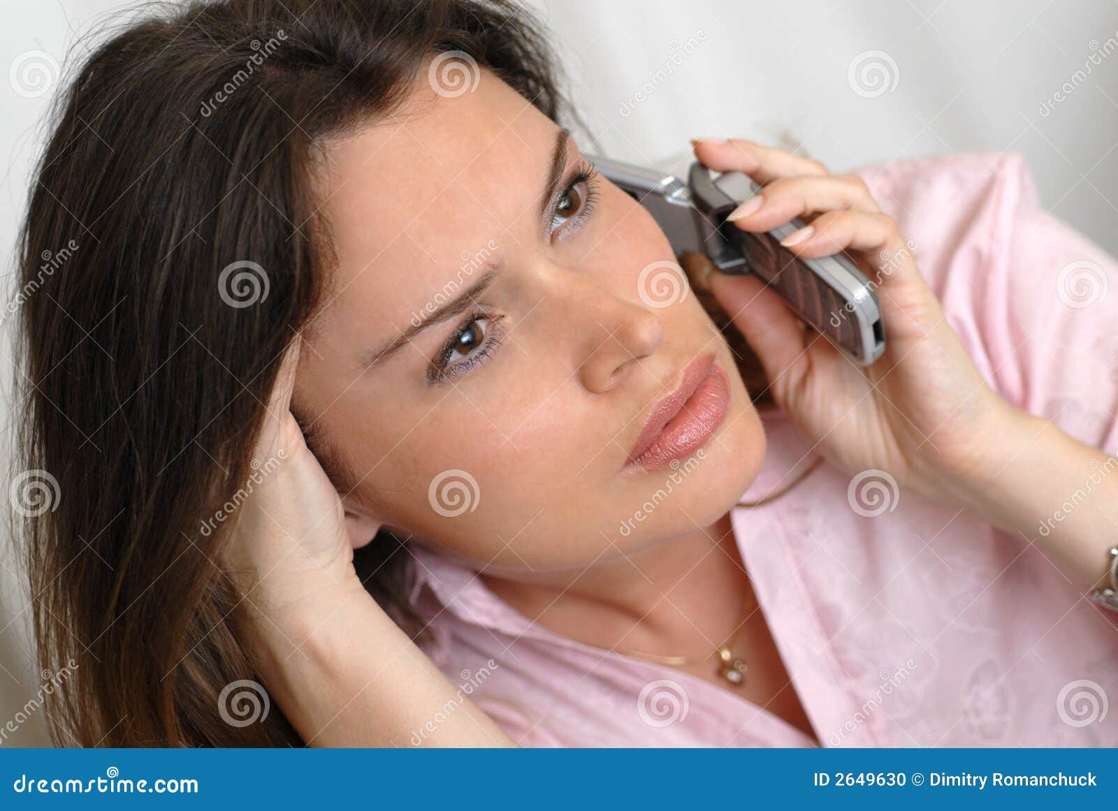 Secretary answering a call stock photo. Image of businesswoman - 2649630