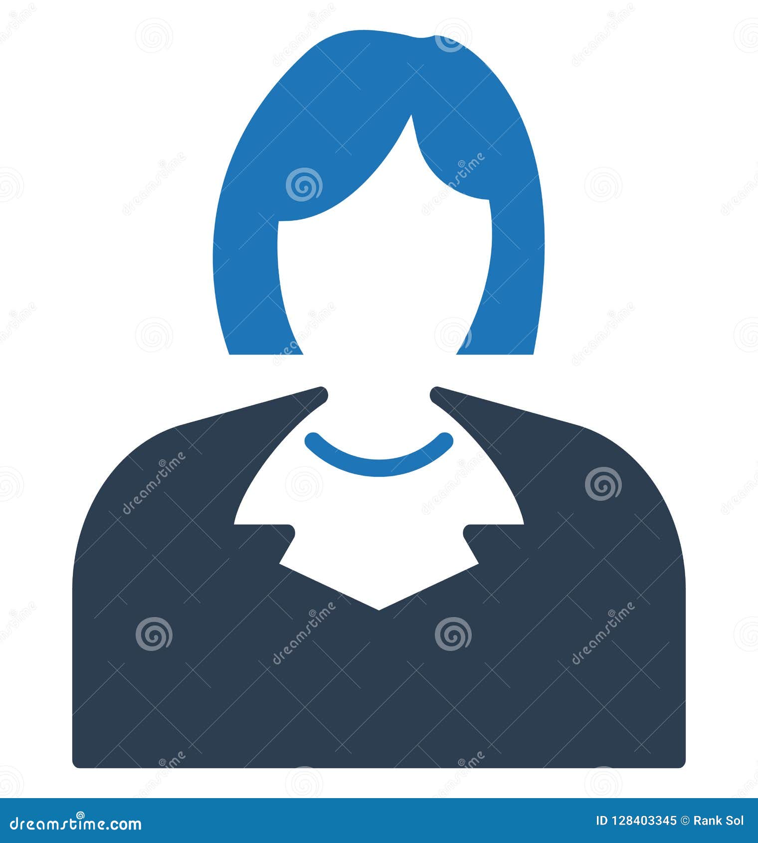 Secretary, Assistant Isolated Vector Icon Can Be Easily Edit and Modify ...