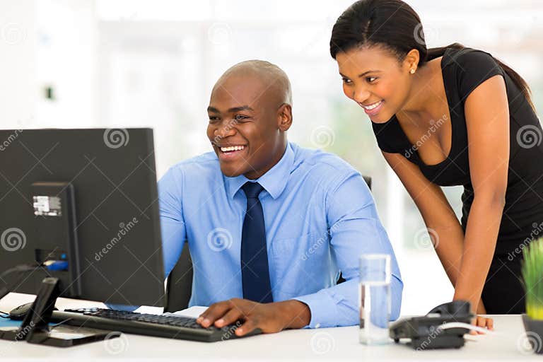 Secretary with boss stock photo. Image of corporate, dressed - 44342340