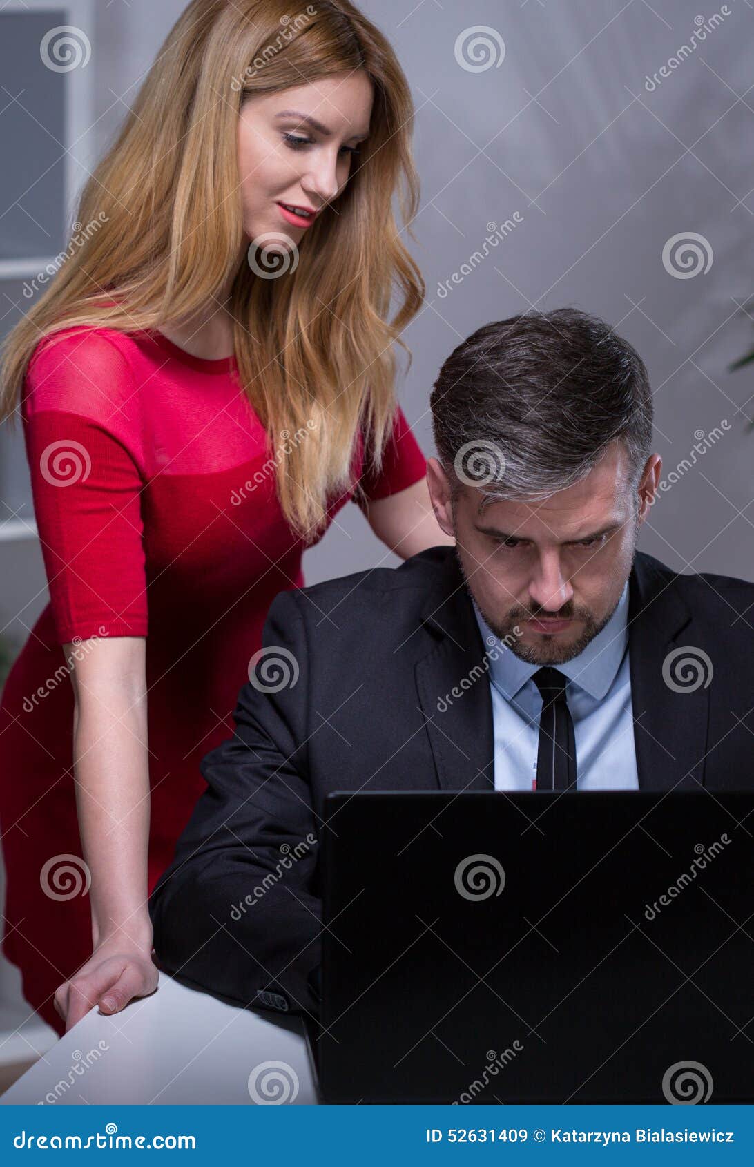 Secretary and boss stock image. Image of romance, relationship - 52631409