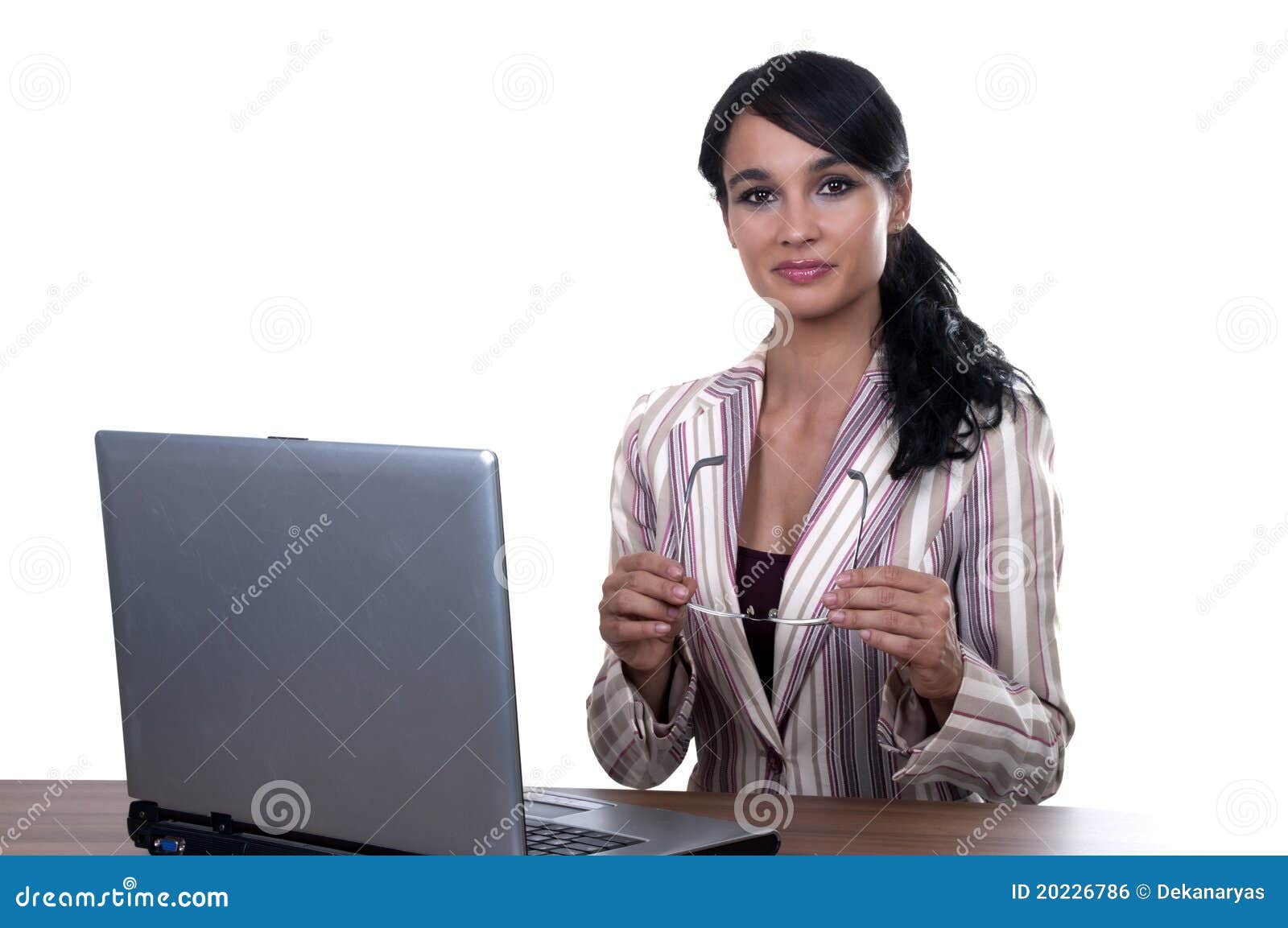 Secretary with computer stock photo. Image of lifestyle - 20226786