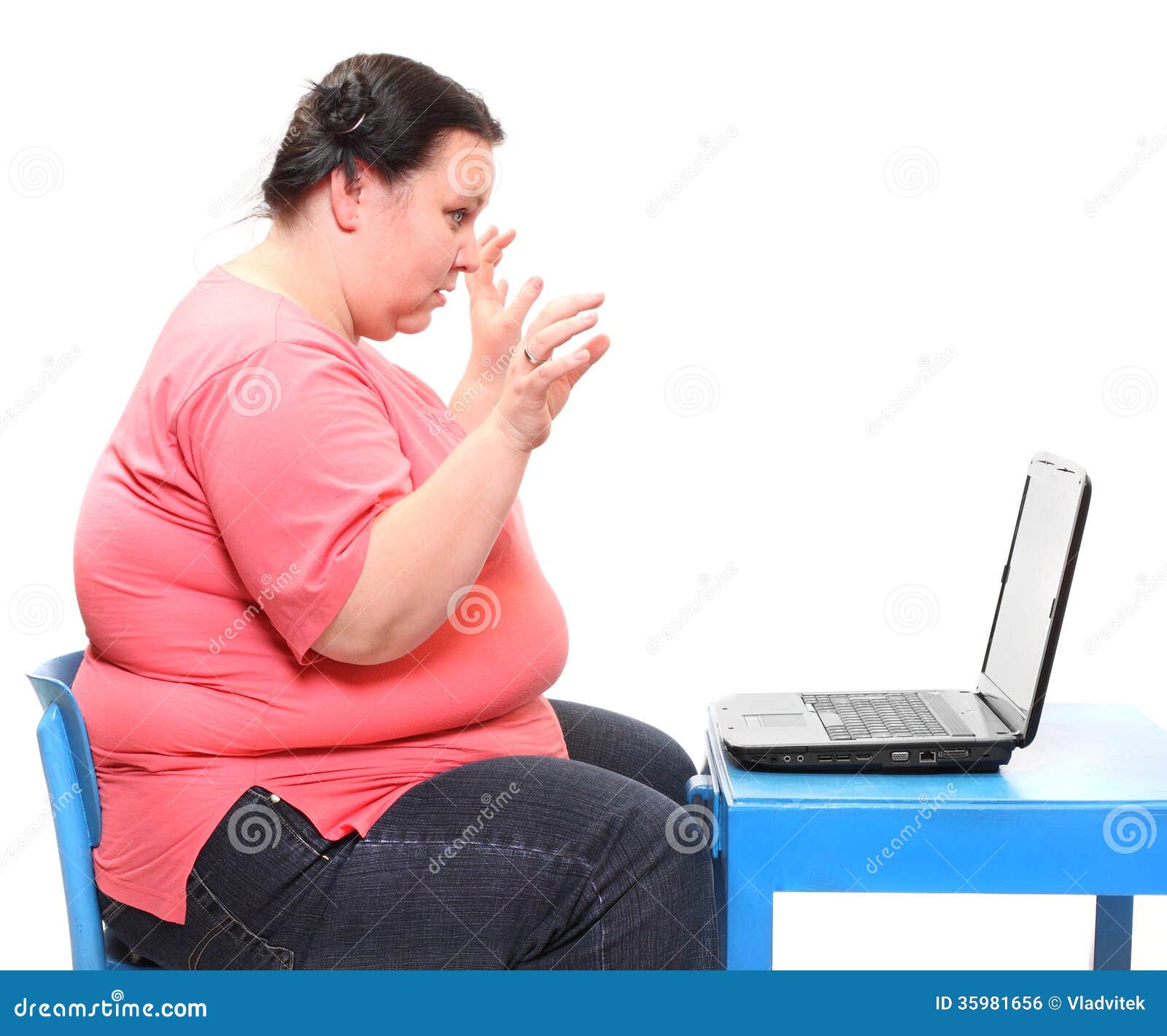 The secretary. stock photo. Image of obesity, loss, copyspace - 35981656
