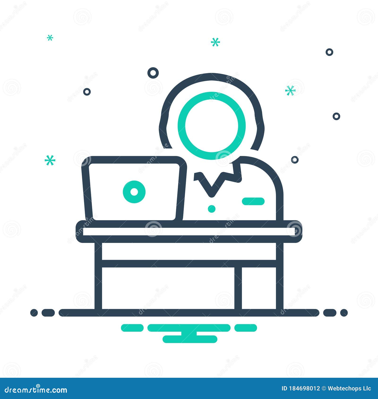 Mix Icon for Secretary, Executive and Assistance Stock Vector ...