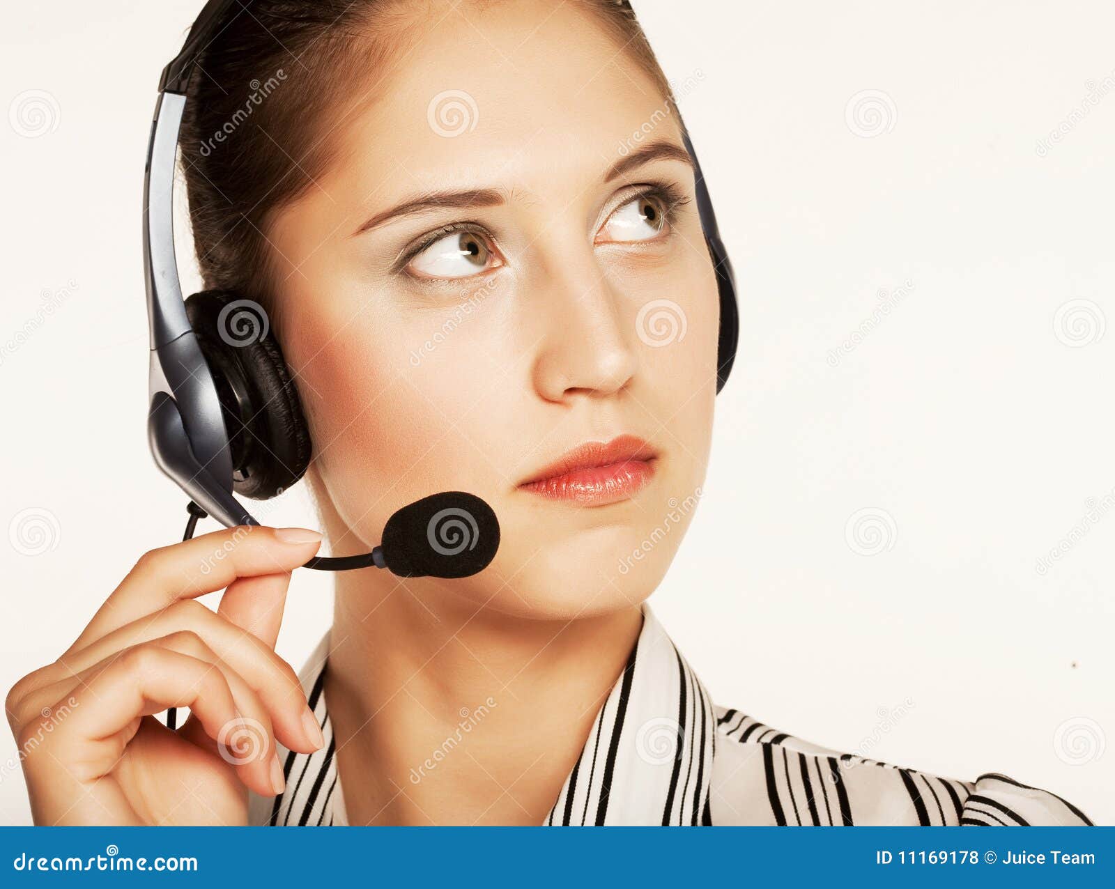 Secretary Isolated on White Stock Photo - Image of assistant ...