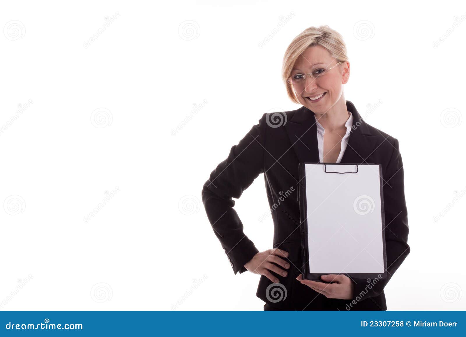 Secretary with a notepad stock photo. Image of business - 23307258