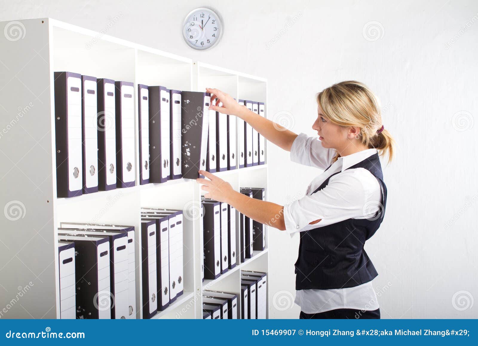 Secretary in office stock image. Image of friendly, caucasian - 15469907