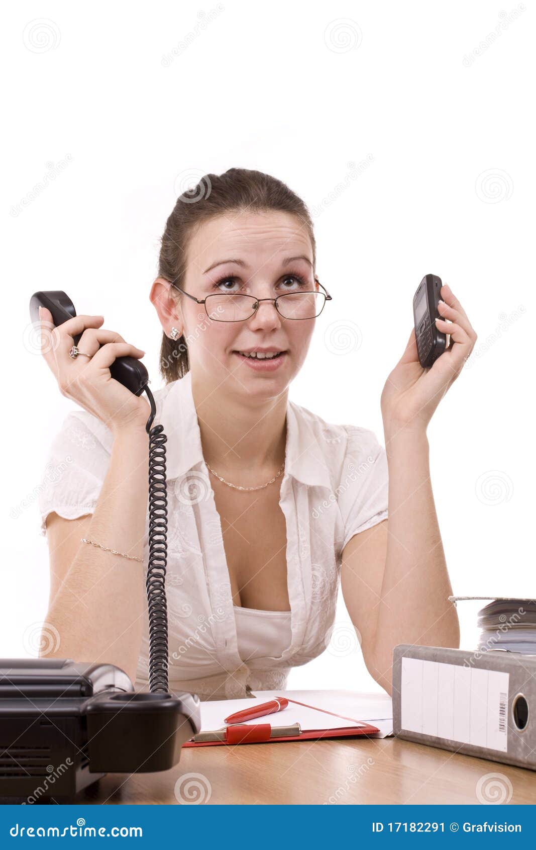 Secretary in office stock image. Image of entrepreneur - 17182291