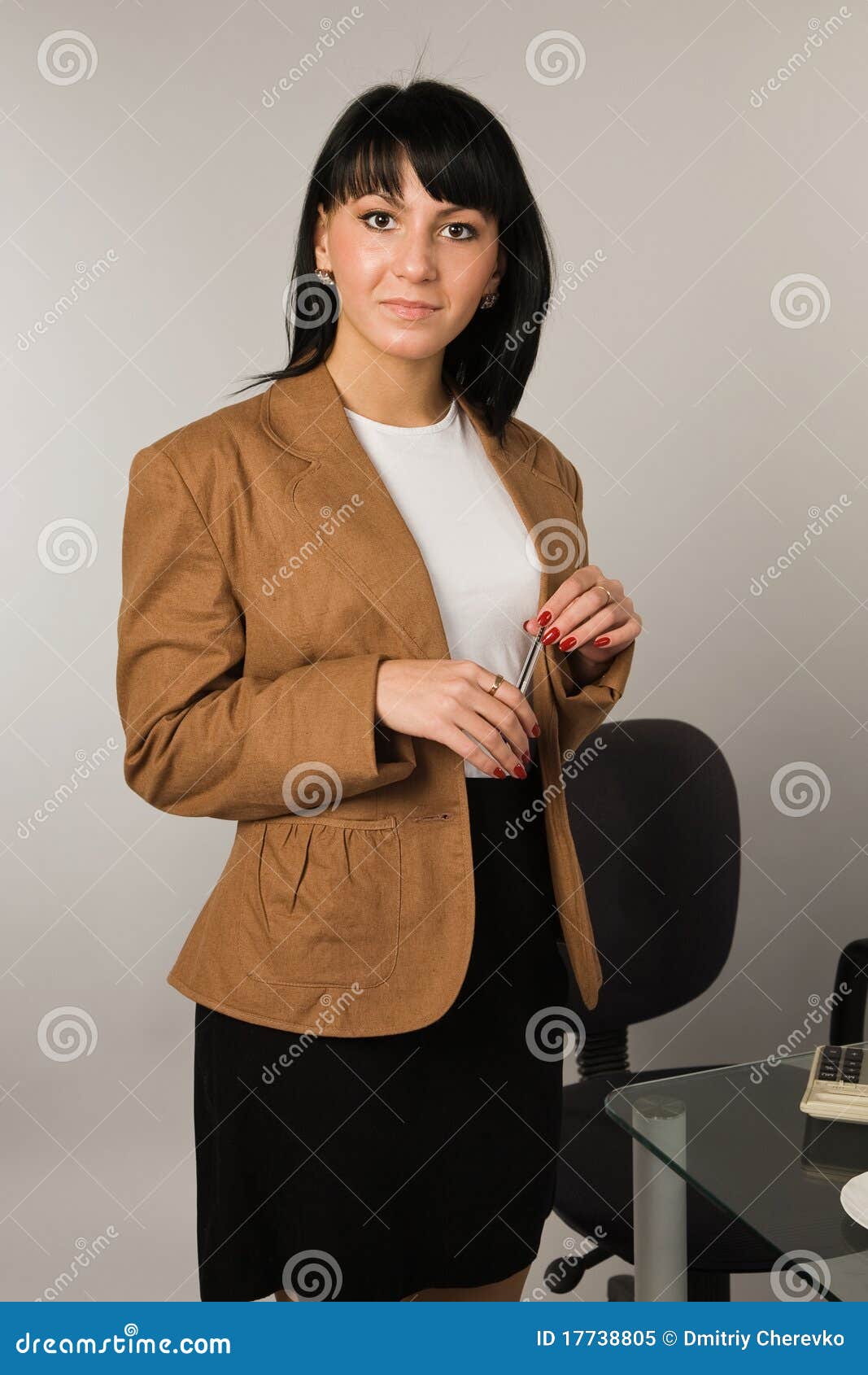 Secretary in a office stock image. Image of attitude - 17738805