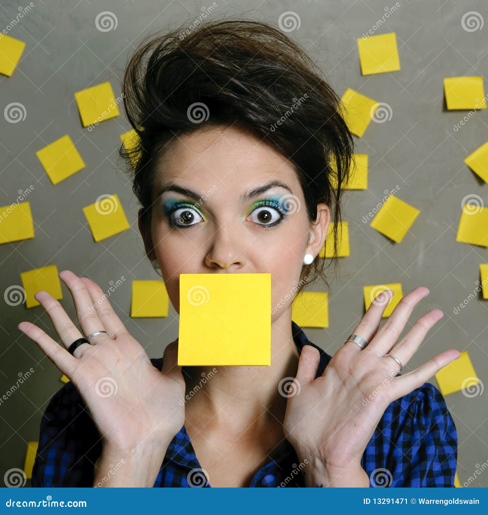 Secretary overwhelmed stock image. Image of copyspace - 13291471