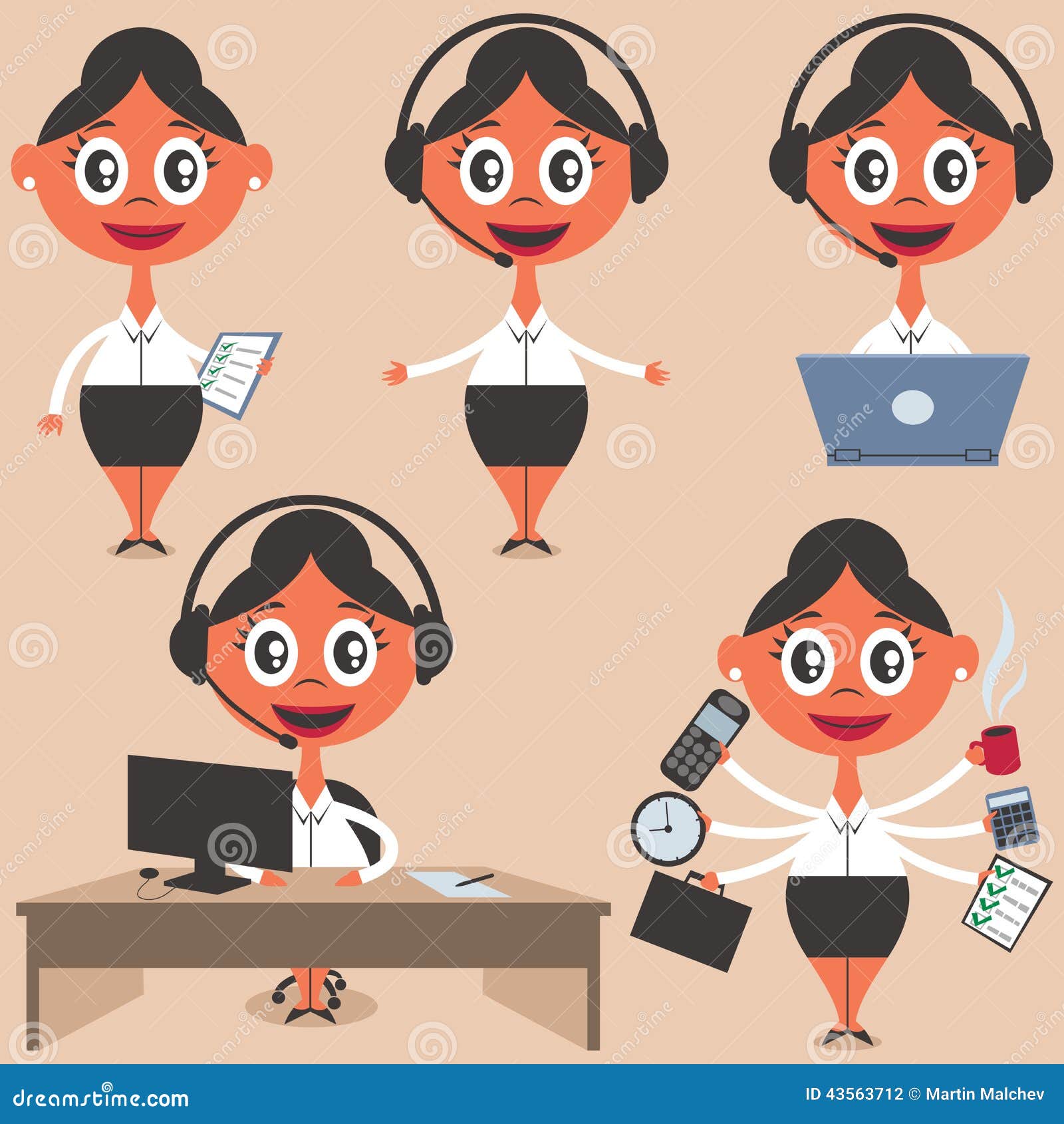 Secretary Cartoons, Illustrations & Vector Stock Images - 11994 ...
