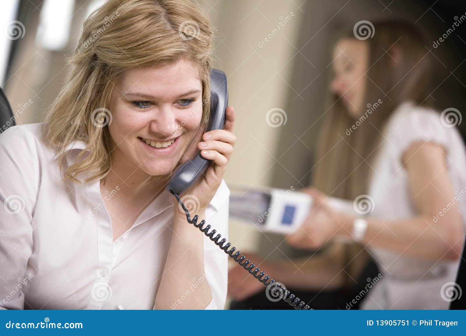 Secretary Taking Notes Over the Phone Stock Image - Image of help ...