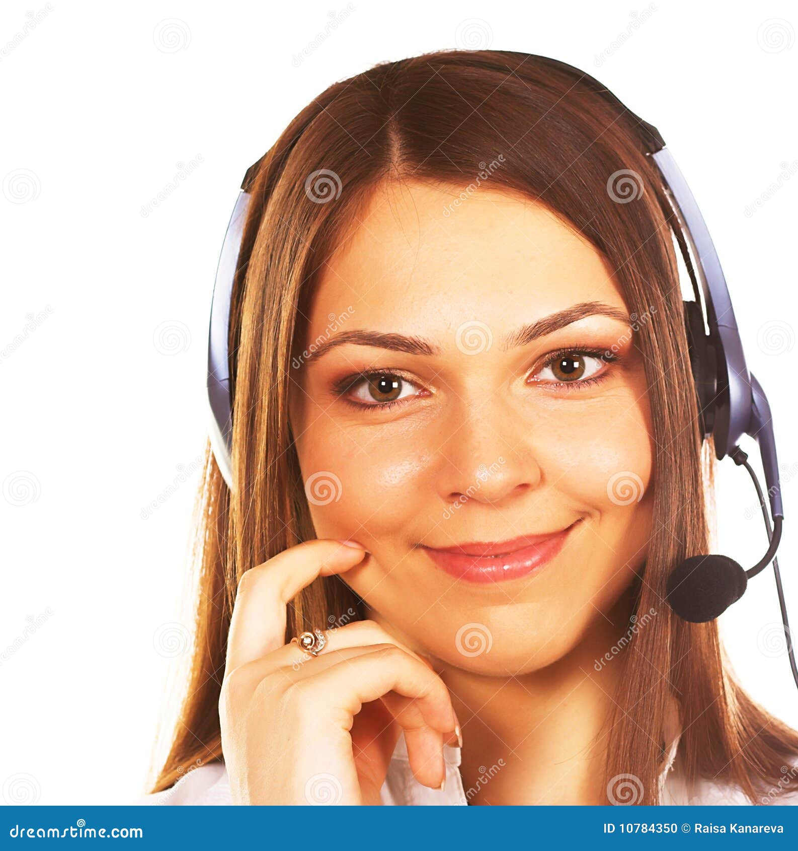 Secretary/telephone Operator Stock Photo - Image of isolated, corporate ...