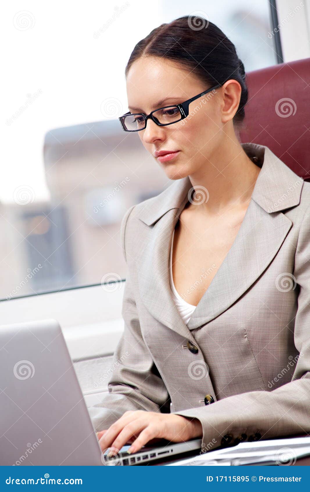 Secretary typing stock image. Image of occupation, formal - 17115895