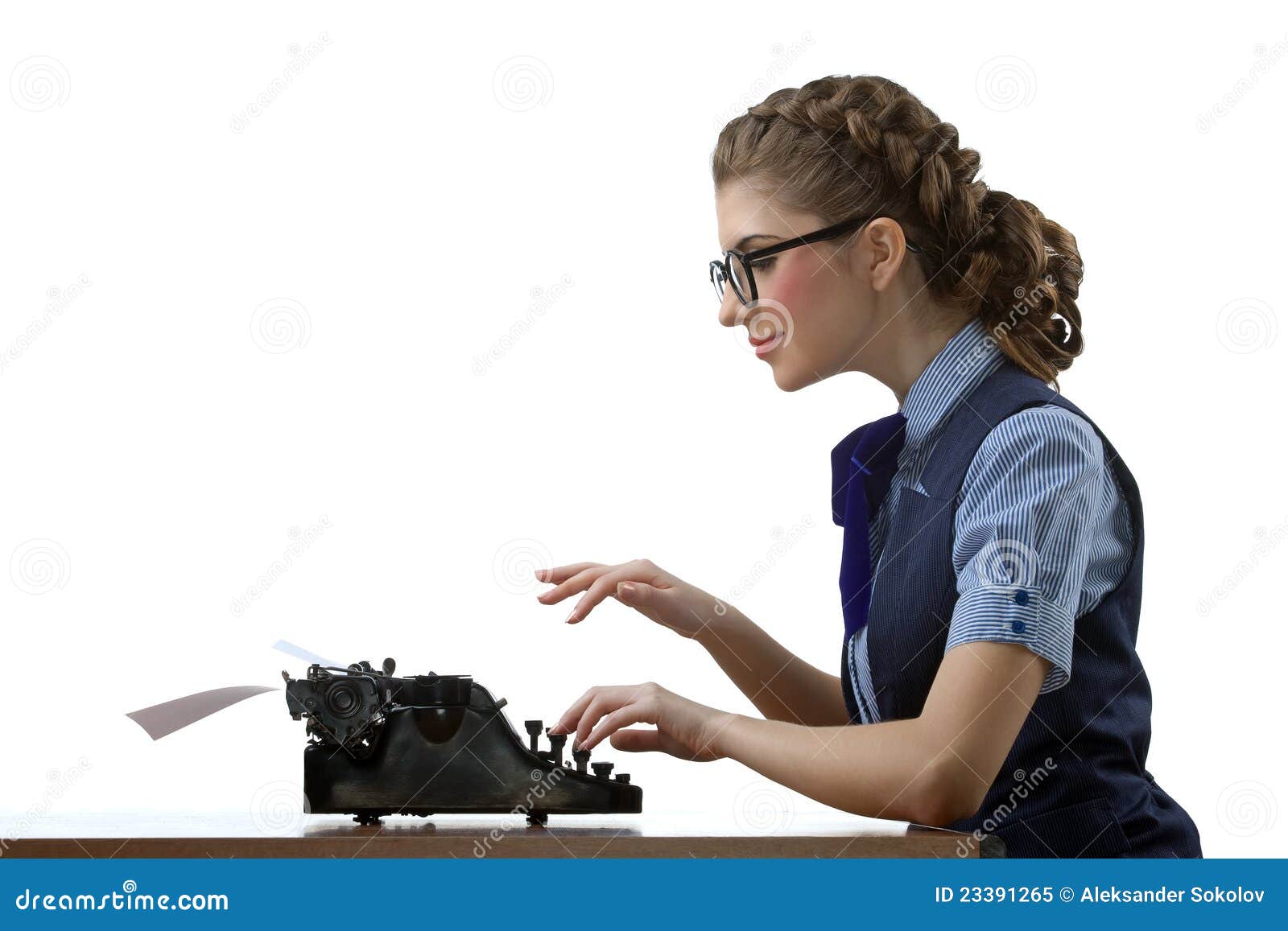 The secretary-typist work stock image. Image of retro - 23391265 The secretary-typist work stock image. Image of retro - 23391265