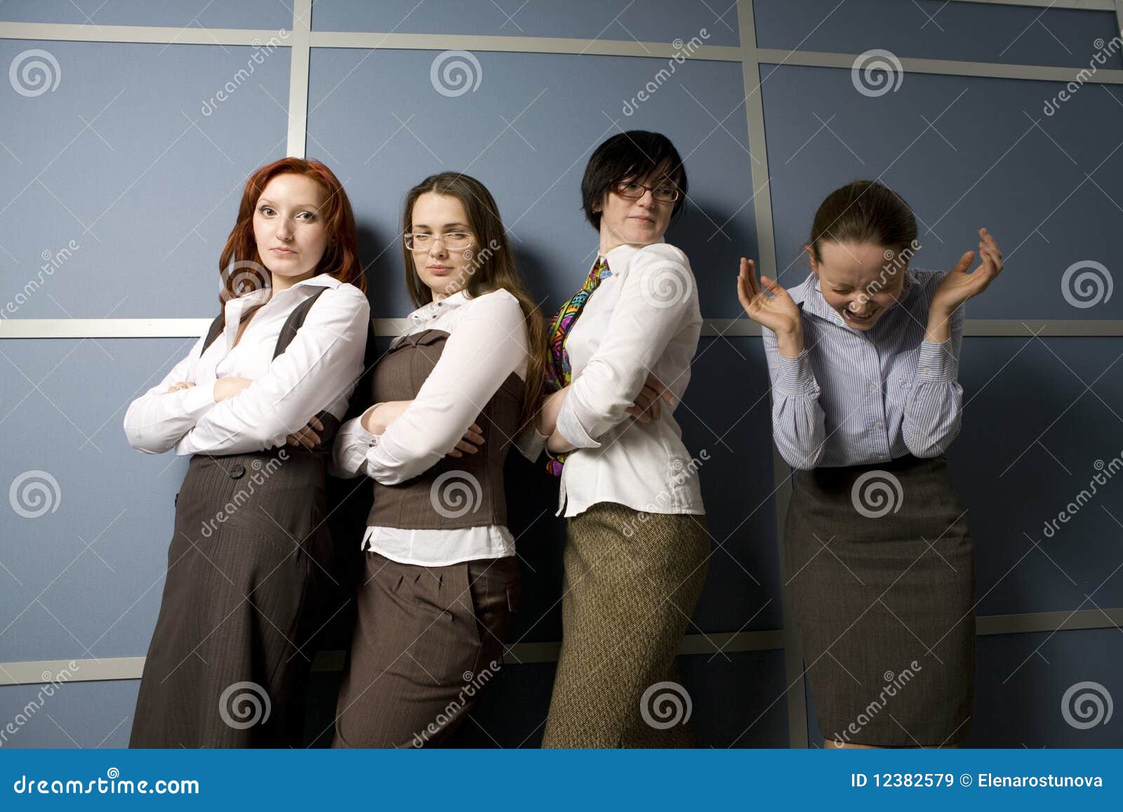 Secretary Waiting for Report To Boss. Stock Image - Image of paper ...