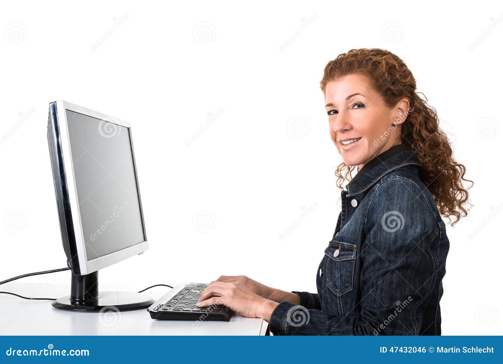 Secretary stock photo. Image of connection, desktop, keyboard - 47432046
