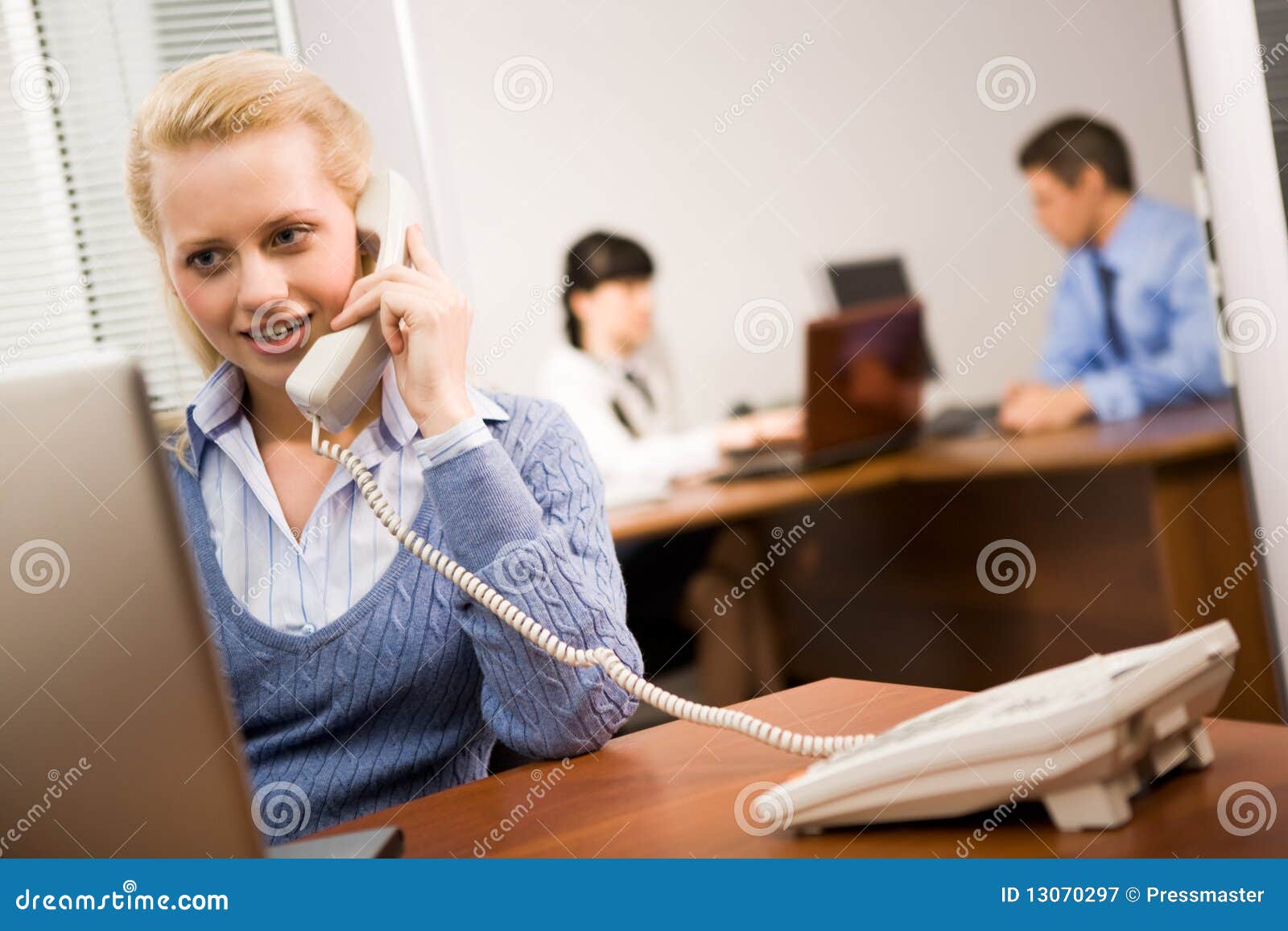 Secretary at work stock image. Image of leader, adult - 13070297