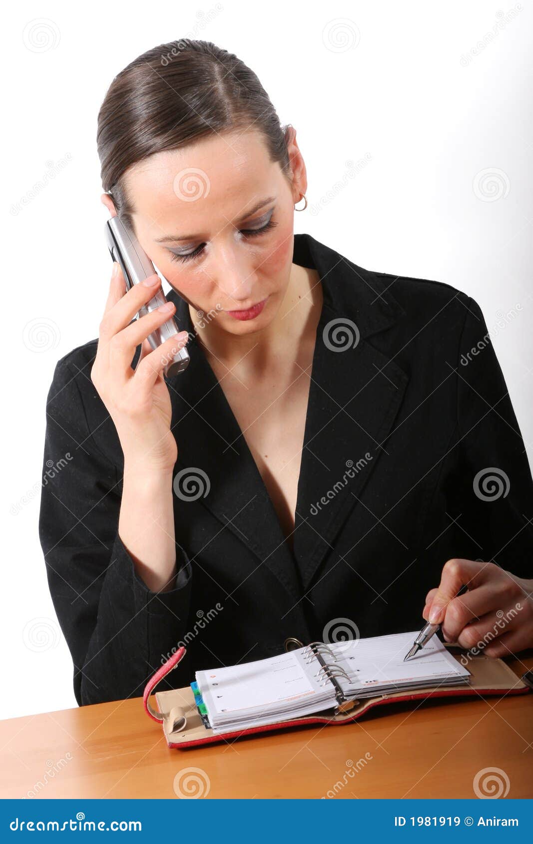 Secretary at work stock image. Image of date, company - 1981919