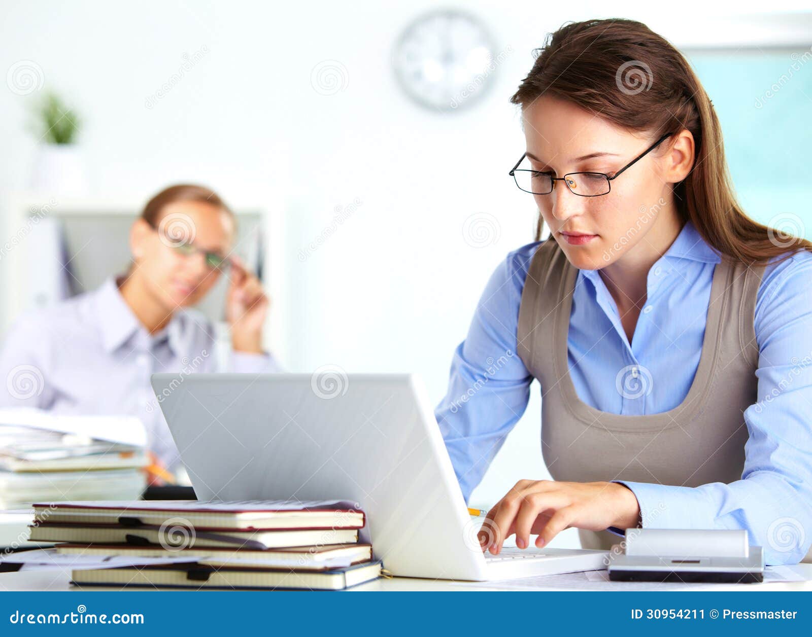 Secretary working stock image. Image of group, coworker - 30954211