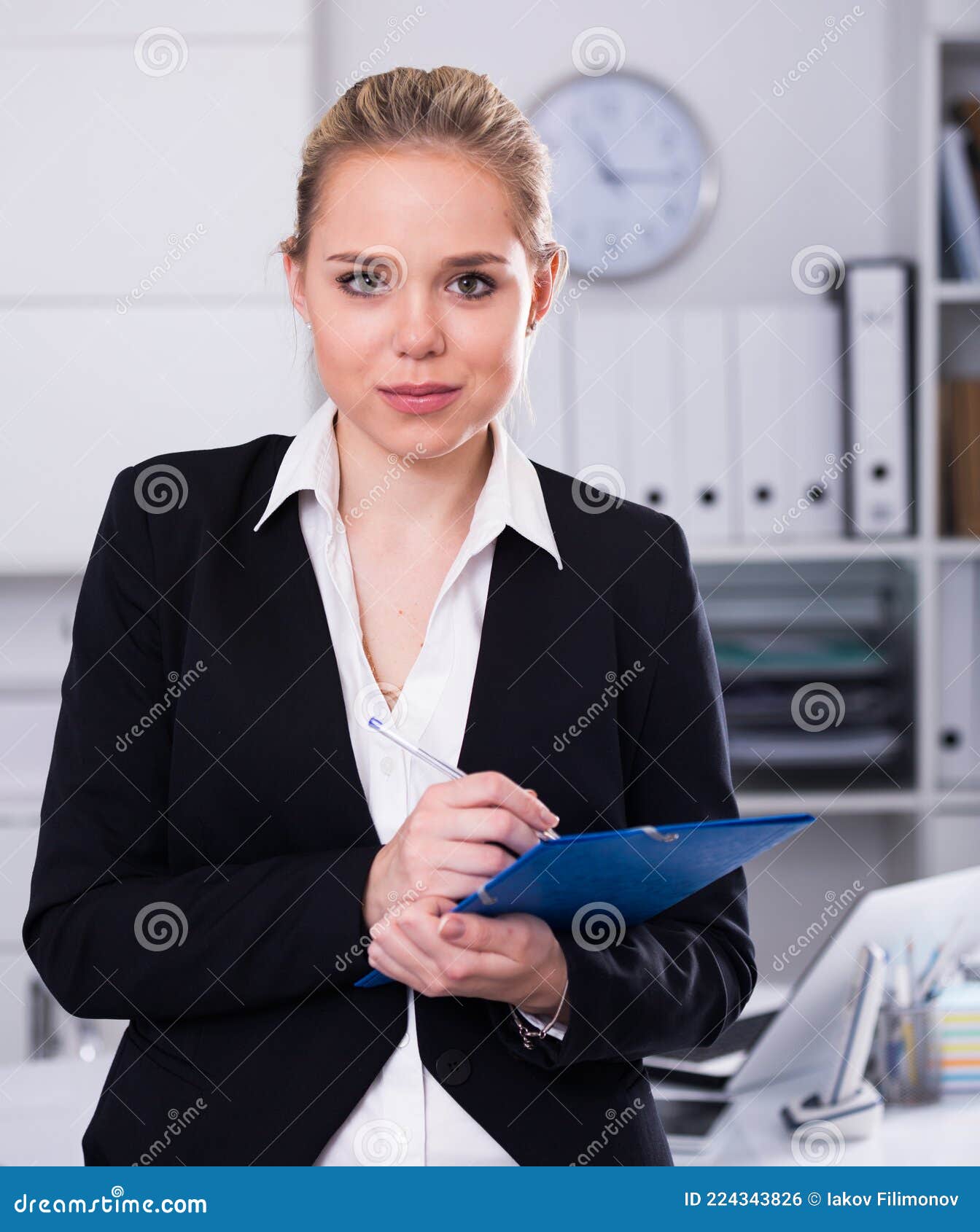 Secretary Writing Instructions Stock Photo - Image of giving, carefully ...