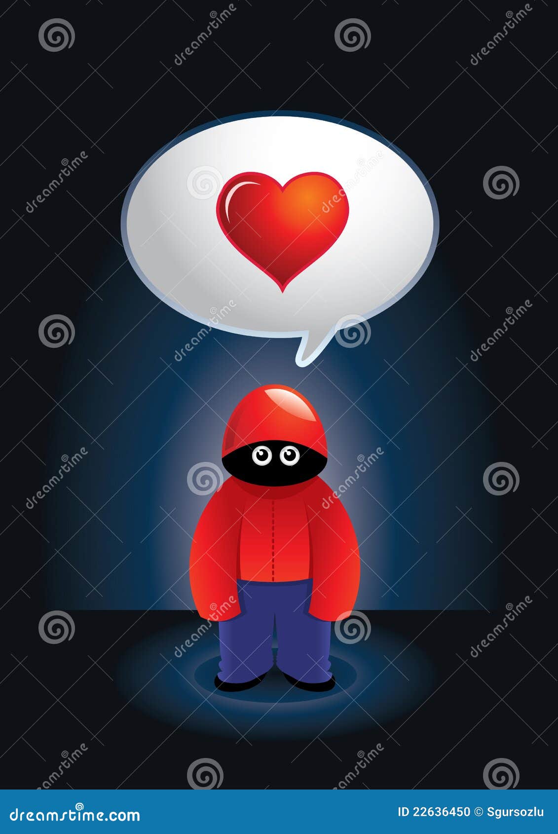 Secretloverboy stock vector. Illustration of secretive - 22636450