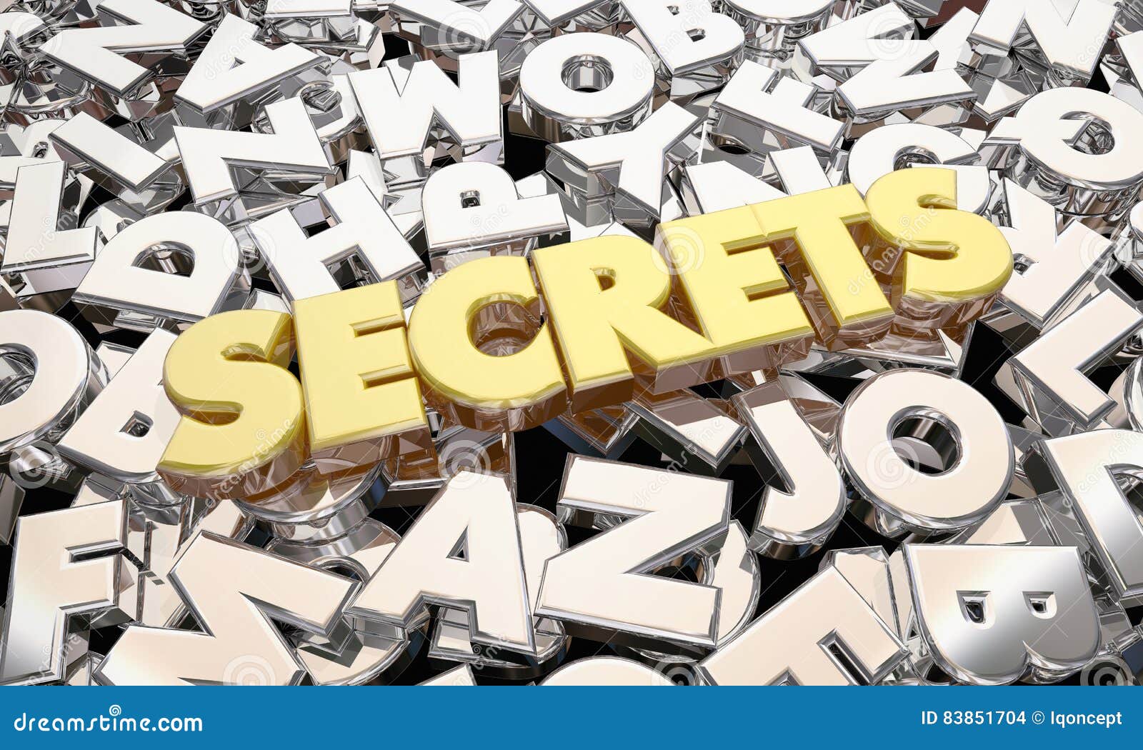 Secrets Classified Confidential Personal Information Word Stock ...