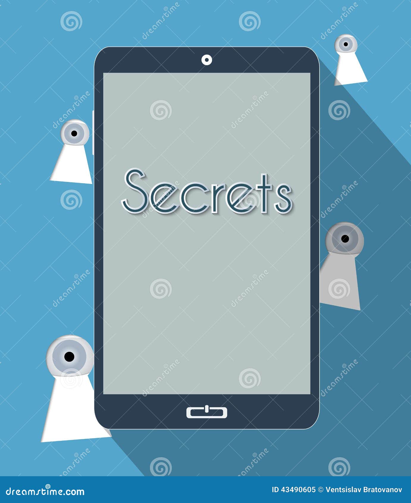 Secrets stock vector. Illustration of online, hacker - 43490605