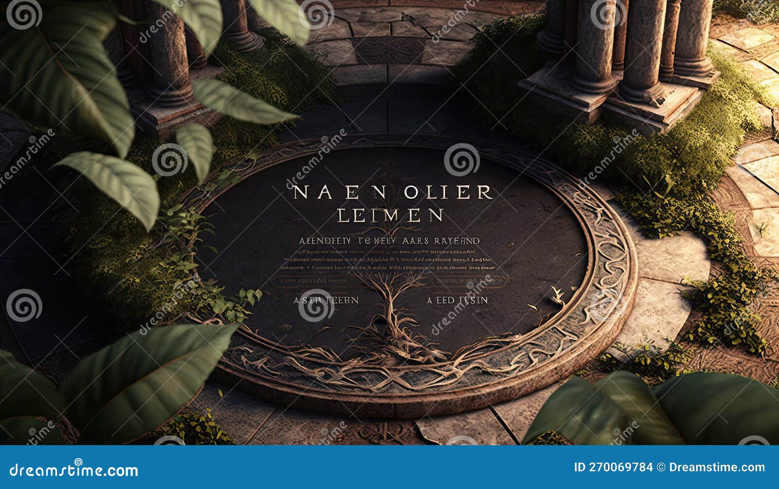 The Secrets of Inscription in the Land of Heaven Stock Illustration ...