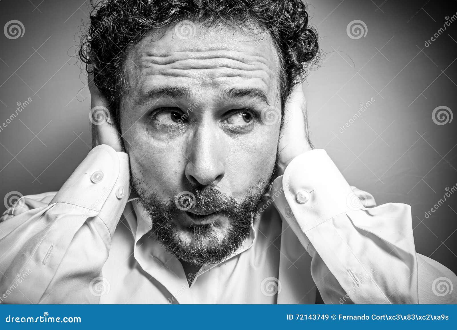 Secrets, Man with Intense Expression, White Shirt Stock Image - Image ...