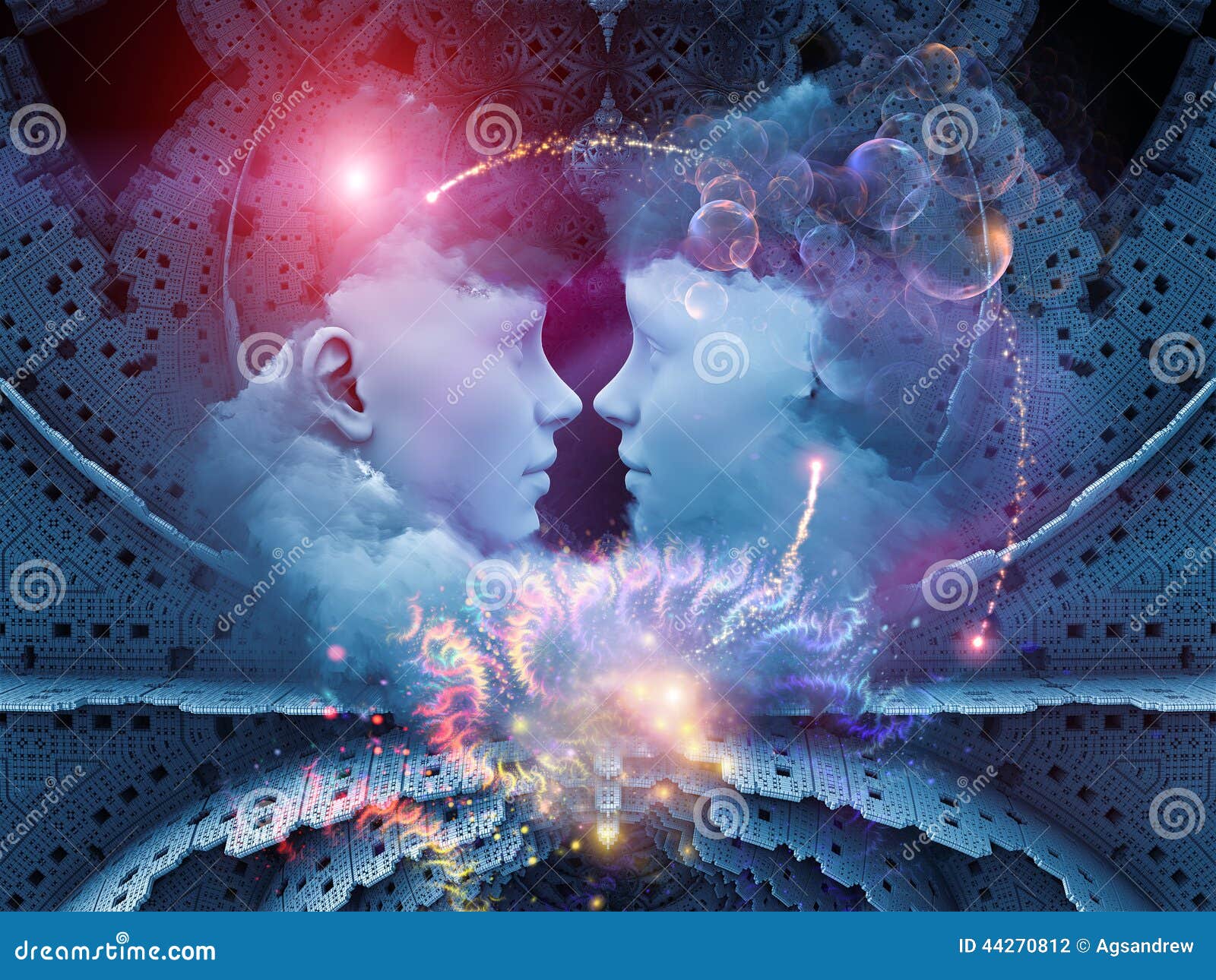 Secrets of the Mind stock illustration. Illustration of consciousness ...