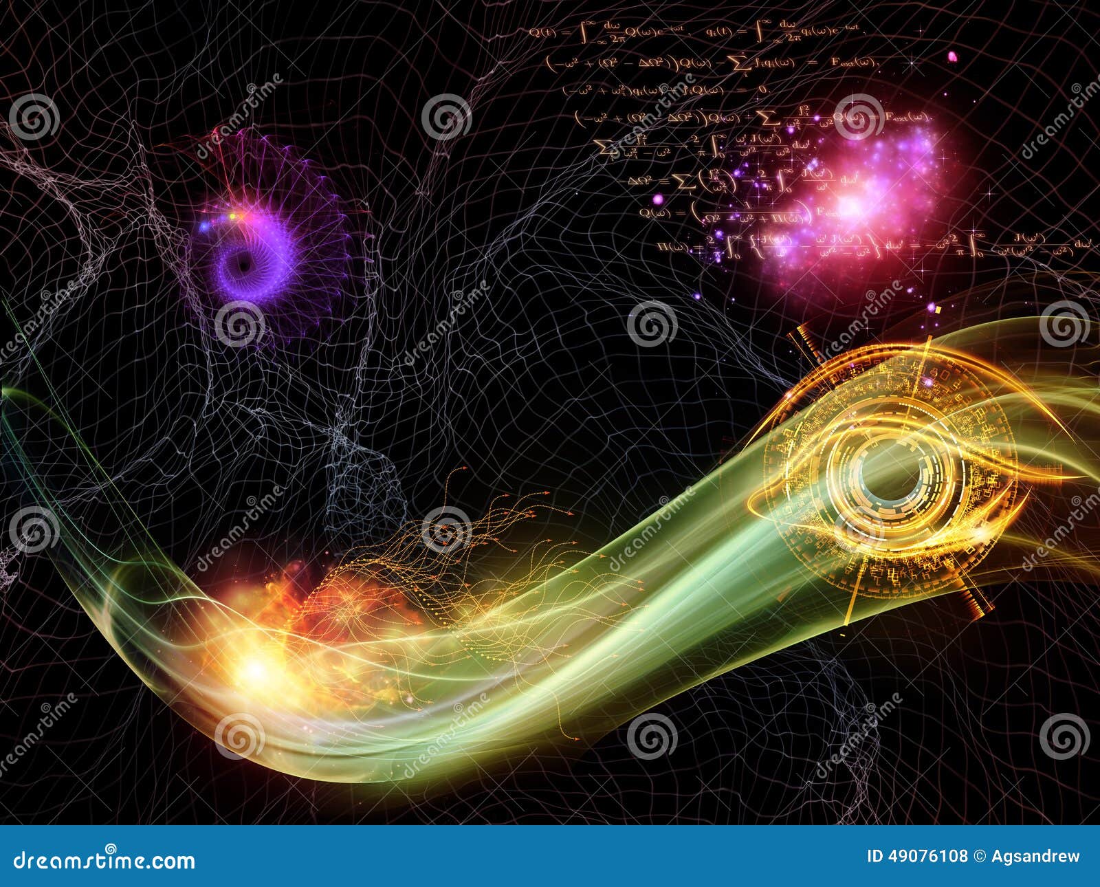Secrets of Technology stock illustration. Illustration of fractal ...