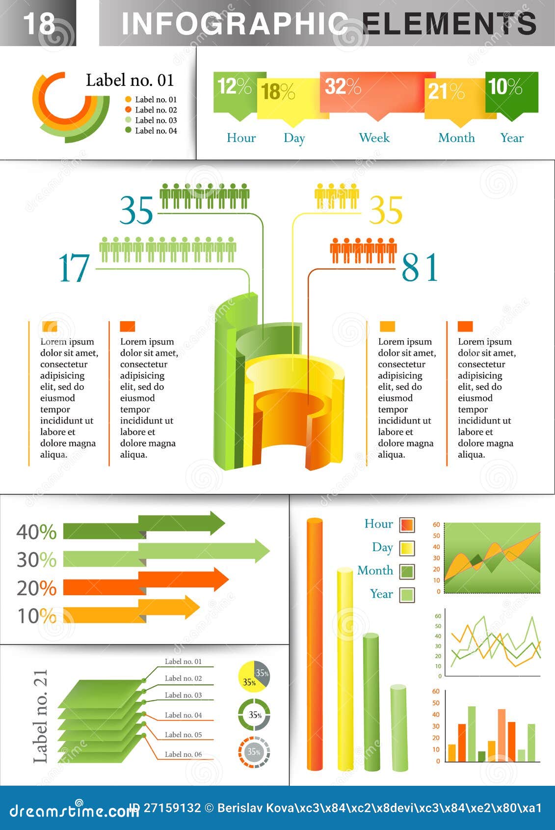 Secteur De Graphique De Descripteur De Présentation D'INFOGRAPHIC ...