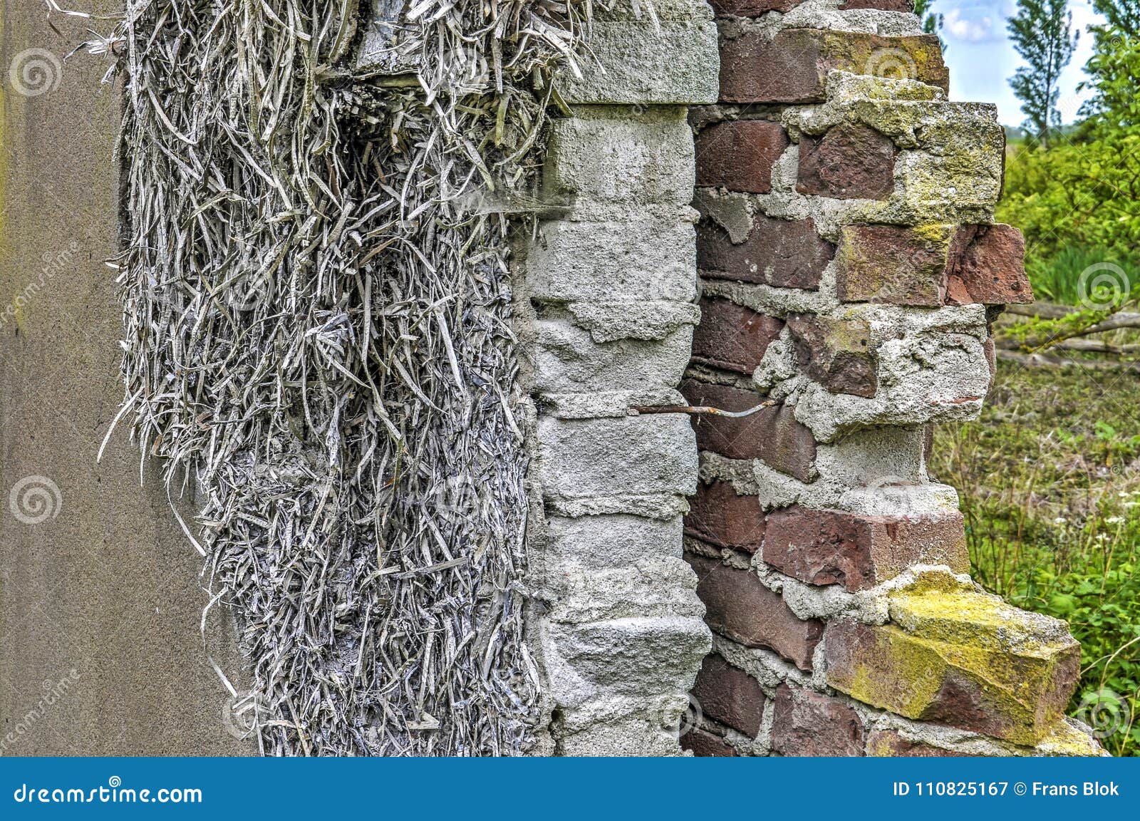 Section of a brick wall stock image. Image of urbanconstruction - 110825167