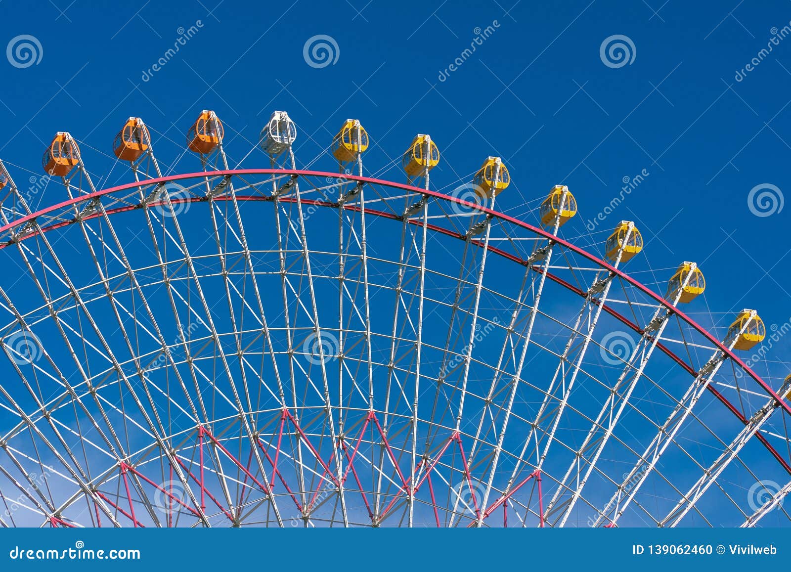 Carousel Under the Blue Sky Stock Photo - Image of ferris, blue: 139062460