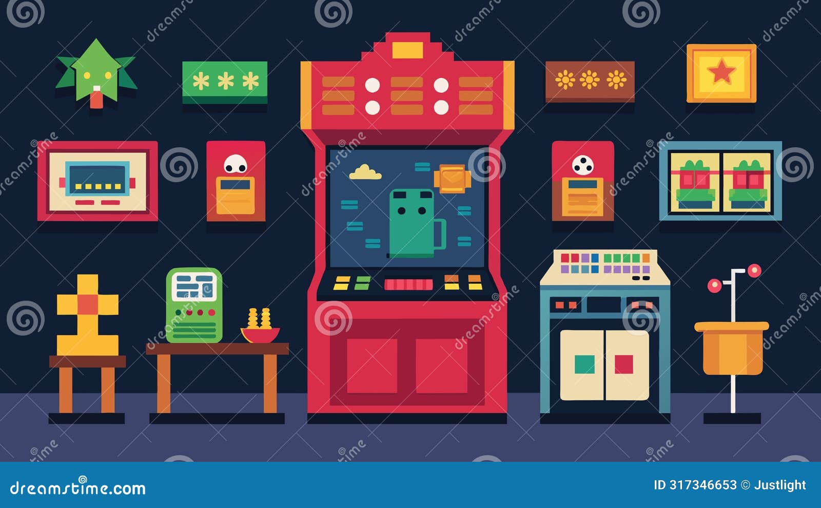 A Section Devoted To Classic Arcade Games Like Donkey Kong and Space ...