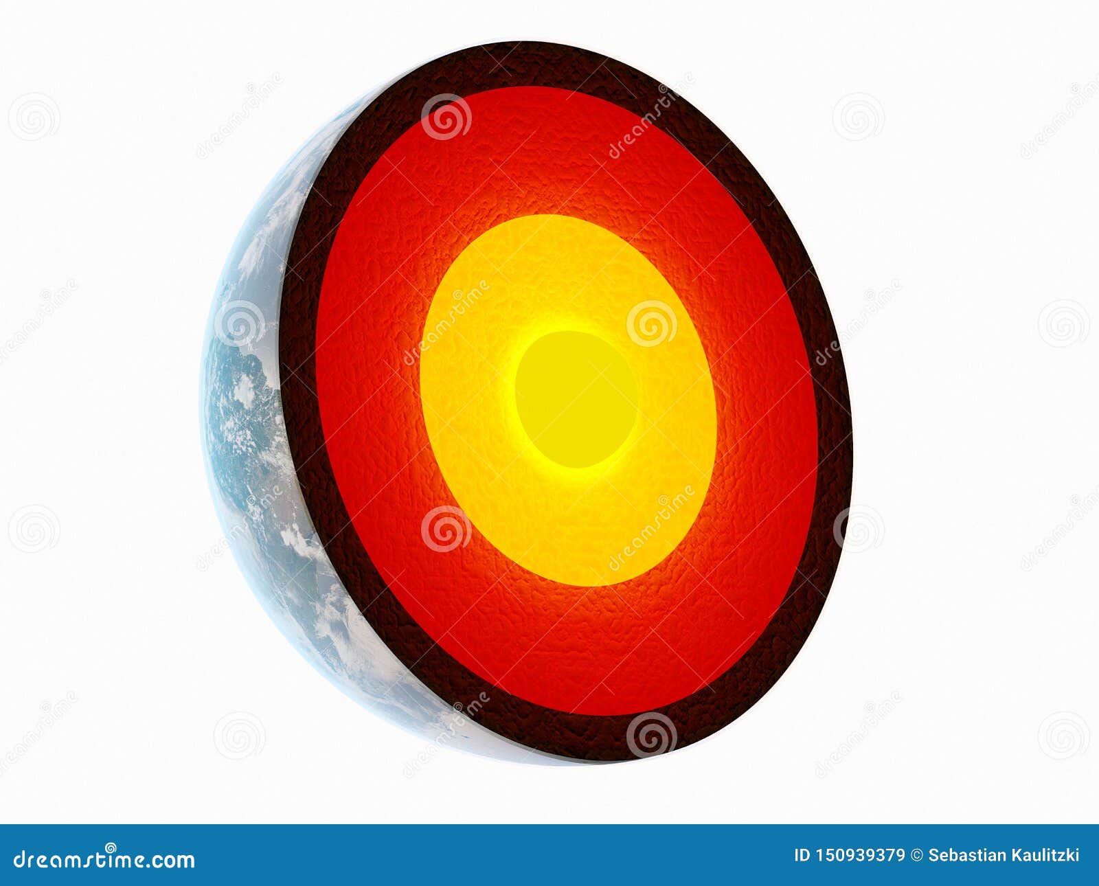 A section of the earth stock illustration. Illustration of glow - 150939379