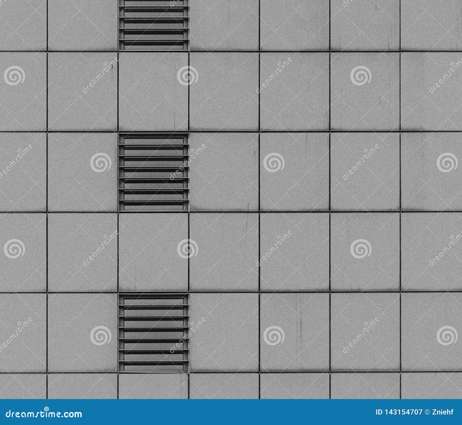 Section of the Facade of a High-rise Building with Mirrored Walls Stock ...