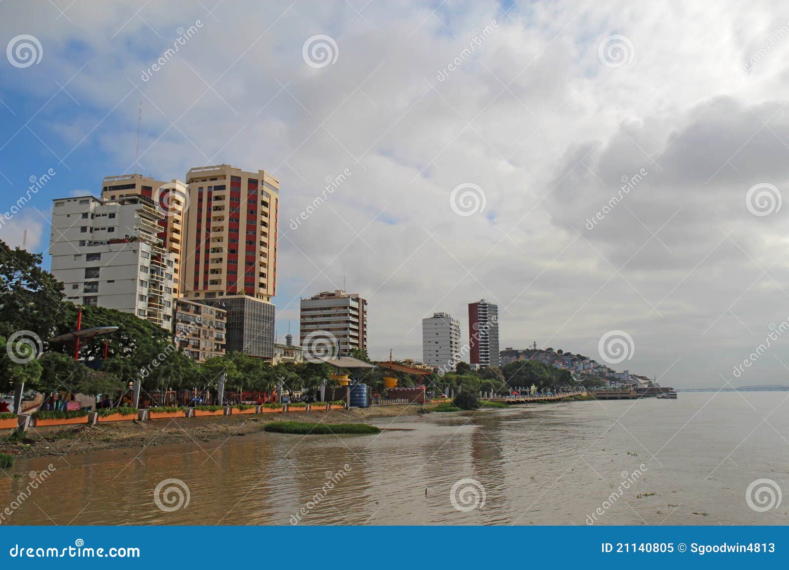 Section of the Malecon 2000 in Guayaquil, Ecuador Stock Image - Image ...