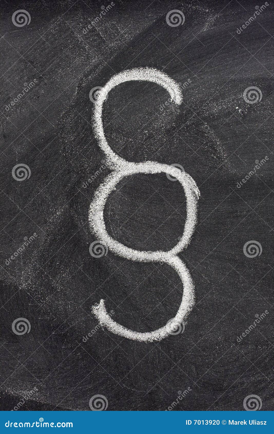 Section Mark Or Law Sign On Blackboard Stock Photo - Image: 7013920