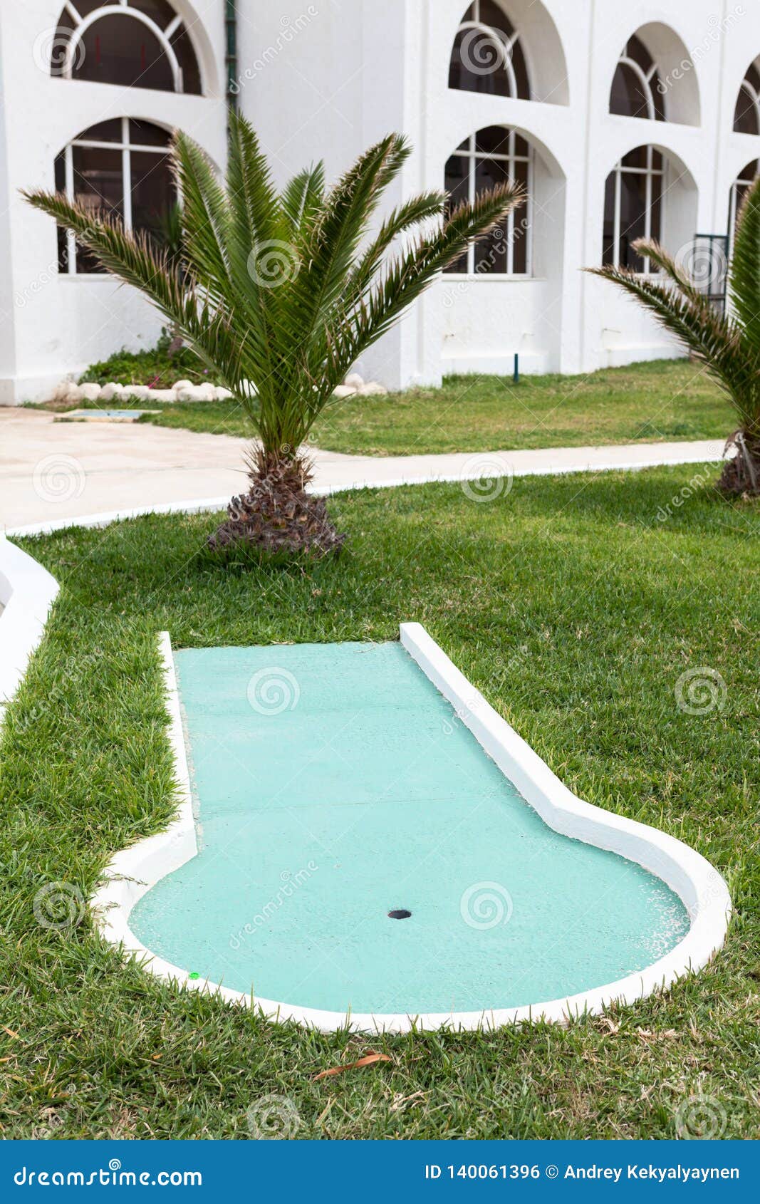 Section of Mini Golf Game is on Hotel Area, Pleasure for Visitors and ...